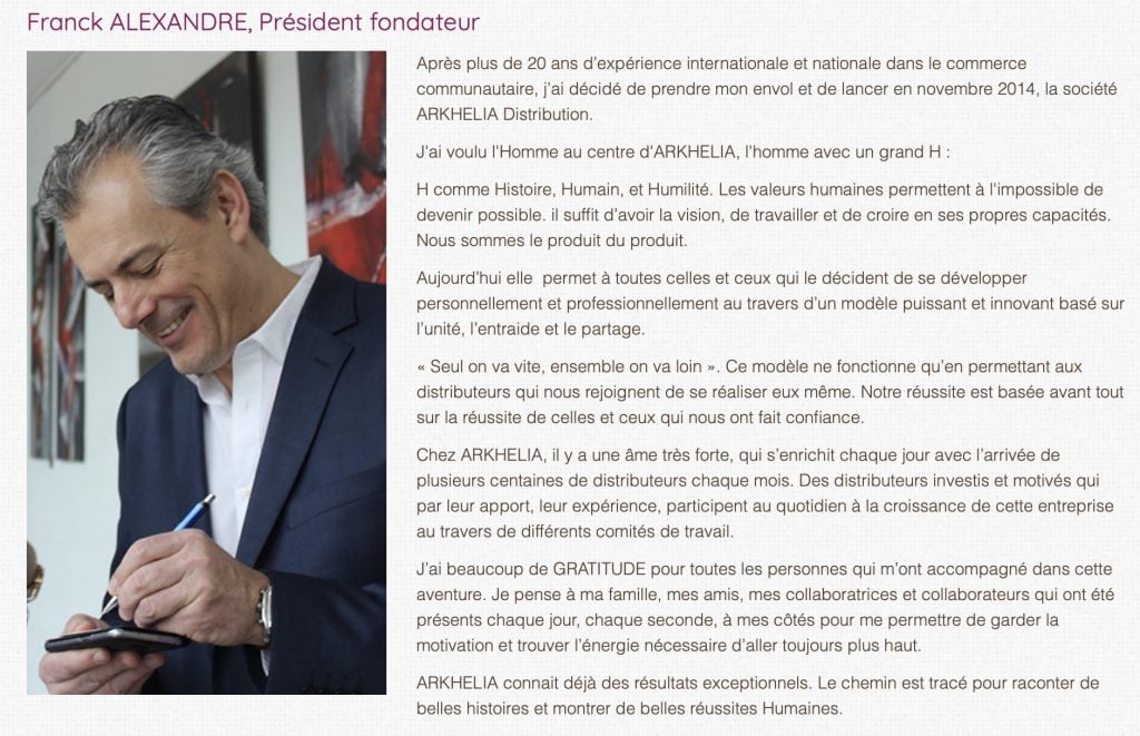 Quand Franck Alexandre et Arkhélia vantaient l'arnaque Omegapro