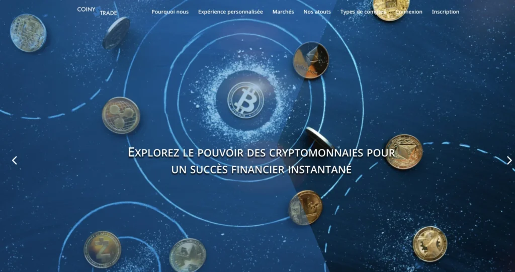 Coiny Trade: encore une arnaque au trading sur les cryptos